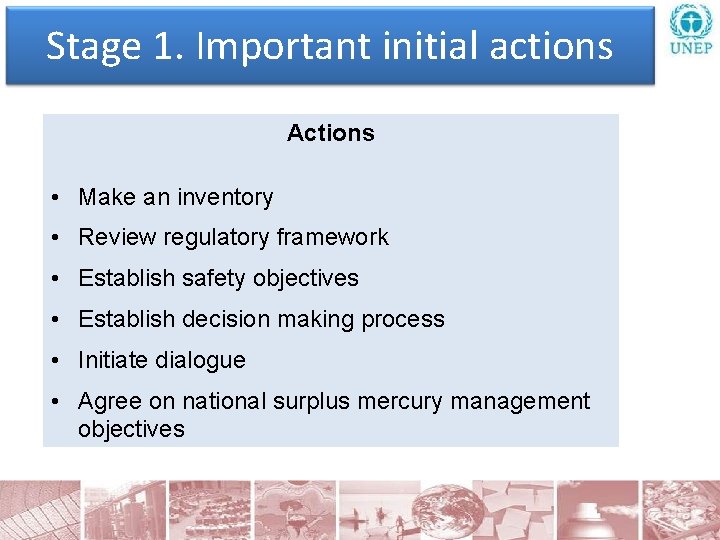 Decision making process basic options assessment Mercury Storage
