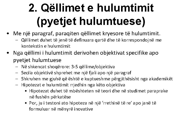 Master Ligjrata 12 Metodologjia hulumtuese Prgaditja e punimit