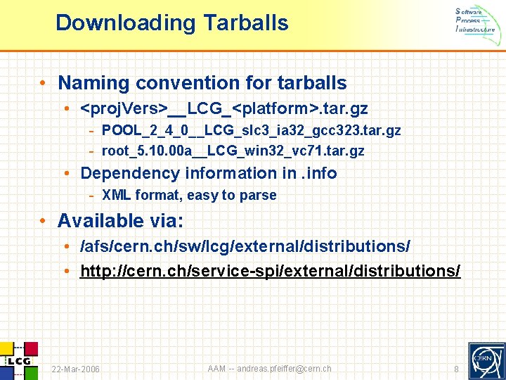 Distribution And Installation Of LCG AA Software Applications
