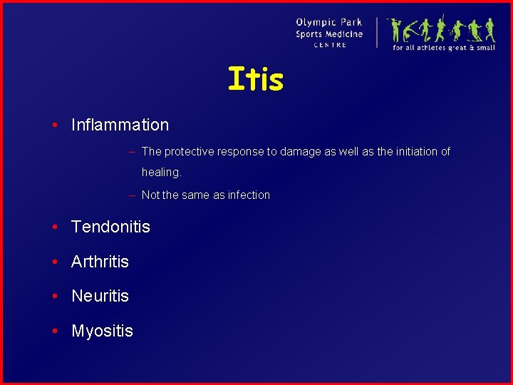 Prevention and Management of Injuries Craig Bosworth Musculoskeletal