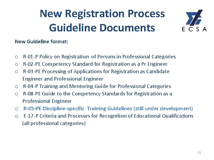 ENGINEERING COUNCIL OF SOUTH AFRICA Candidacy and Registration