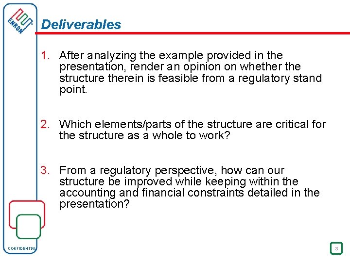 Enron North America ENA Proposed Base Gas Transaction