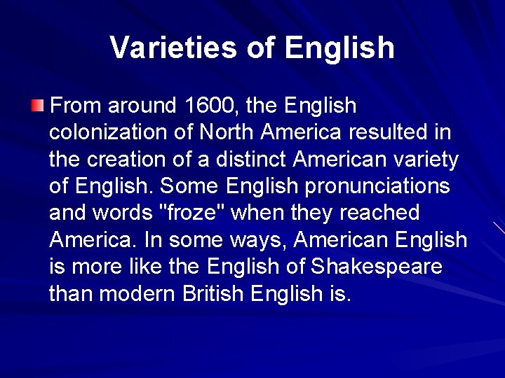 History of the English Language A short history