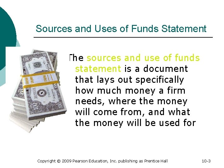 Chapter Ten Financial Projections Dr Bruce Barringer University