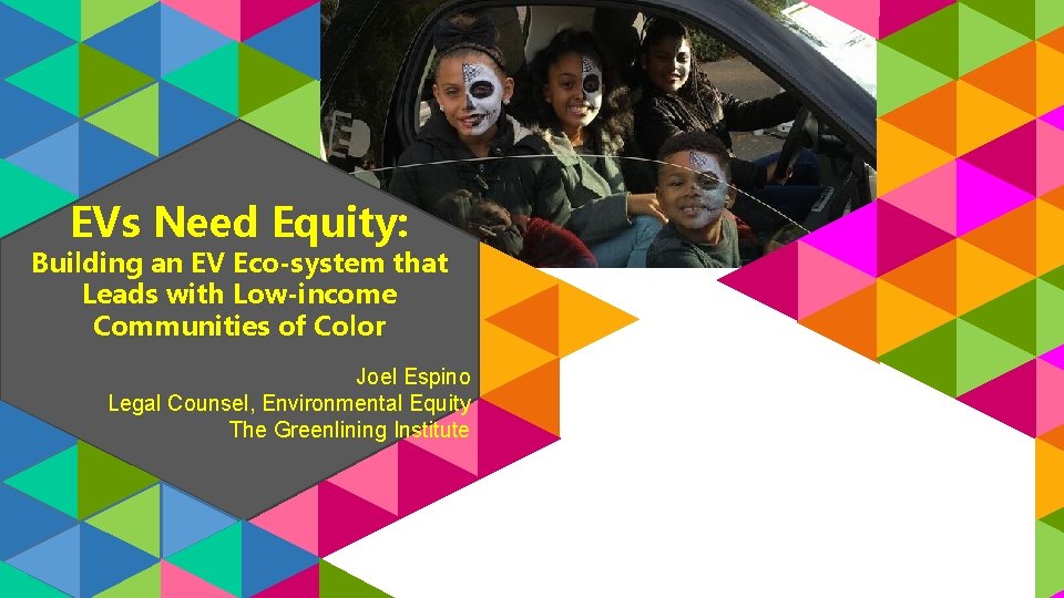 EVs Need Equity Building an EV Ecosystem that