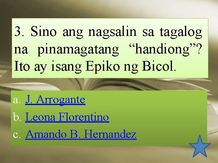 Icon Pop Quiz Index Quiz 1 2 3