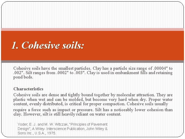 Structural Design of Highway Soil Types and Conditions