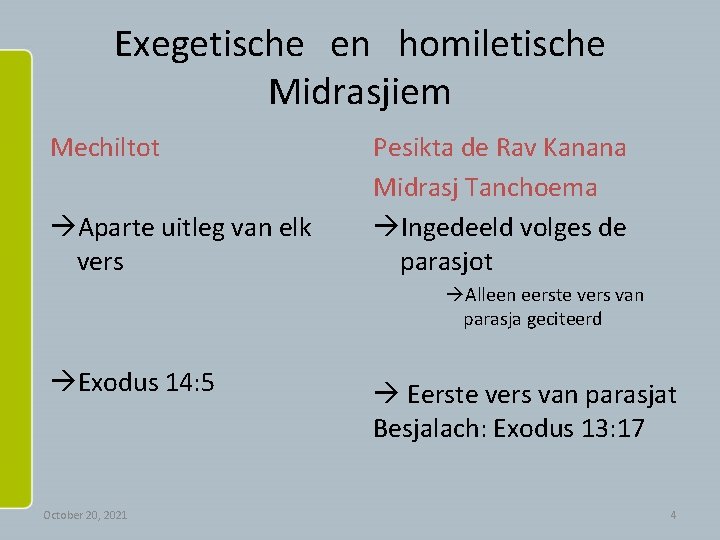 Parabels als instrument van continuiteit en vernieuwing in