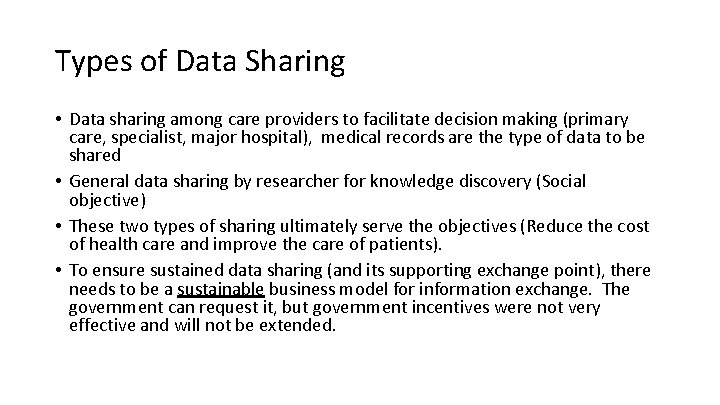 Da SH BREAKOUT How to Encourage Data Sharing