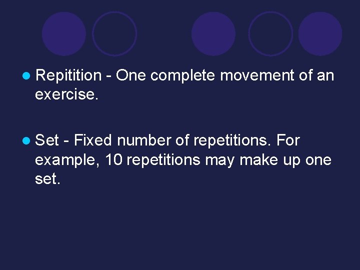 Physical Education Fitness Terminology Fitness Good health and