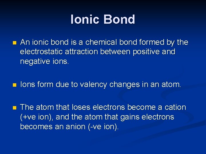 Intermolecular Forces Introduction n Atoms can form stable