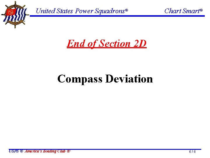 United States Power Squadrons Chart Smart Welcome to