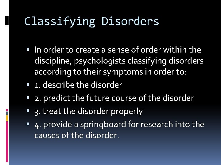 Module 27 INTRODUCTION TO PSYCHOLOGICAL DISORDERS Standards SSPVB