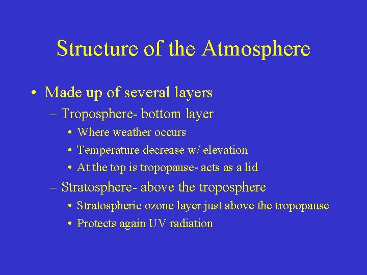 Chapter 23 The Atmosphere Climate and Global Warming