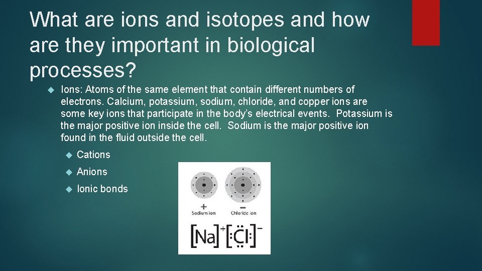 Unit 2 Biochemistry THE CHEMICAL FOUNDATION OF LIFE