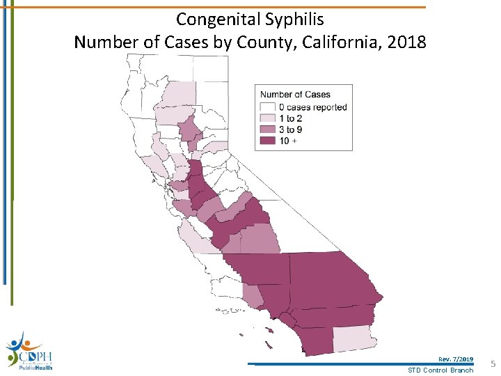 Congenital Syphilis California STD Surveillance 2018 STD Control