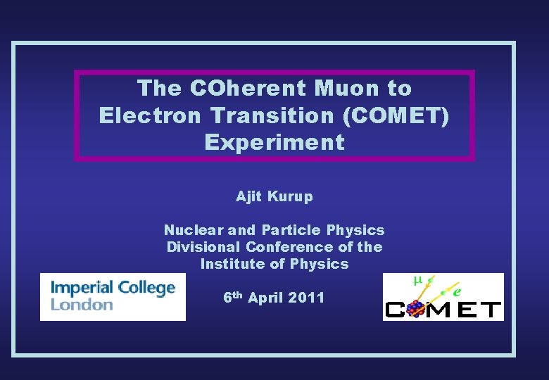 The COherent Muon to Electron Transition COMET Experiment