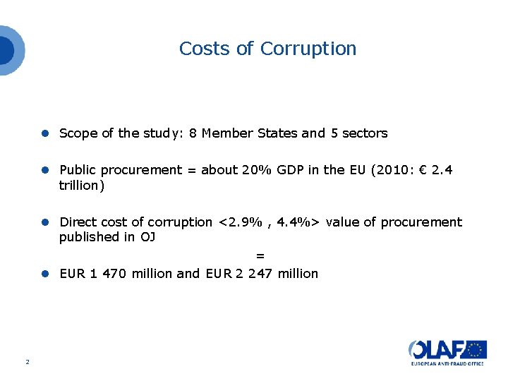 Measures for Identifying and Reducing Fraud and Corruption