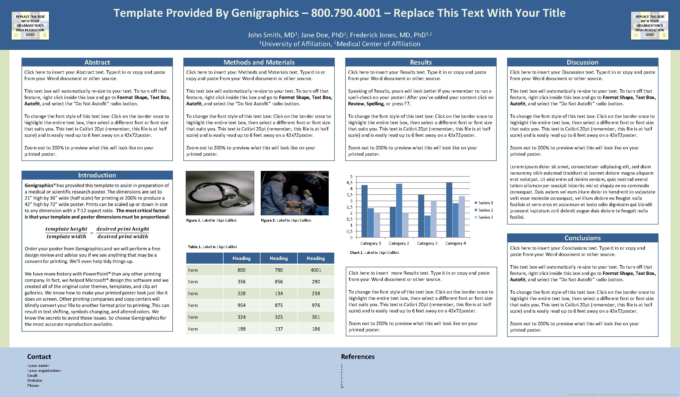 Template Provided By Genigraphics 800 790 4001 Replace