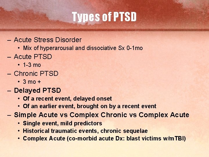 The Influence of m TBI on Autonomic Dysregulation