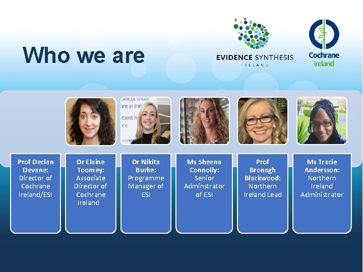 Building evidence synthesis knowledge awareness and capacity on