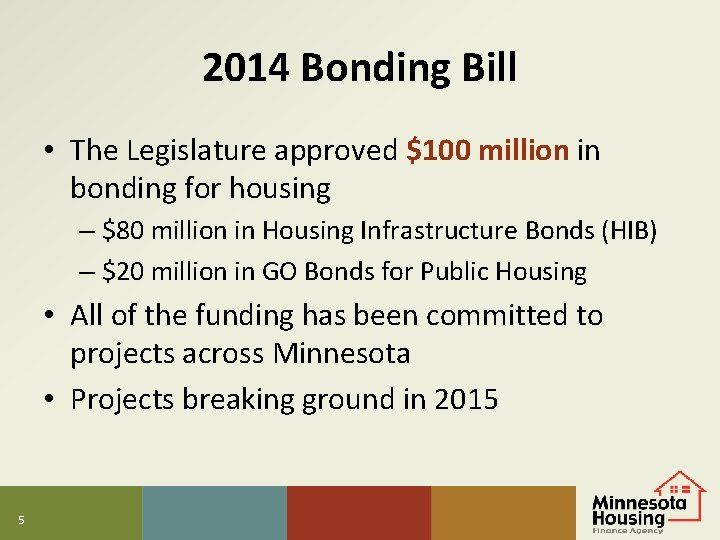 Housing Infrastructure Bonds and GO Bonds for Public