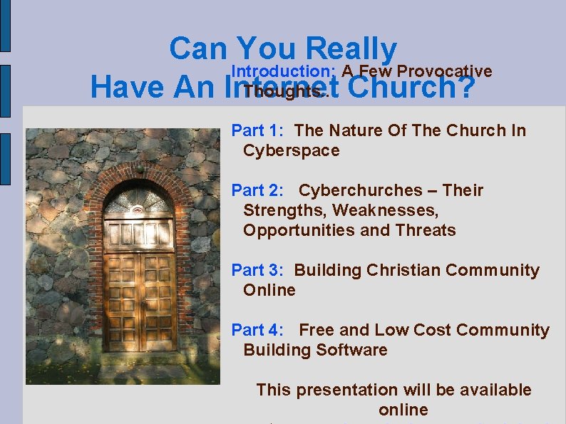 Can You Really Introduction A Few Provocative Thoughts