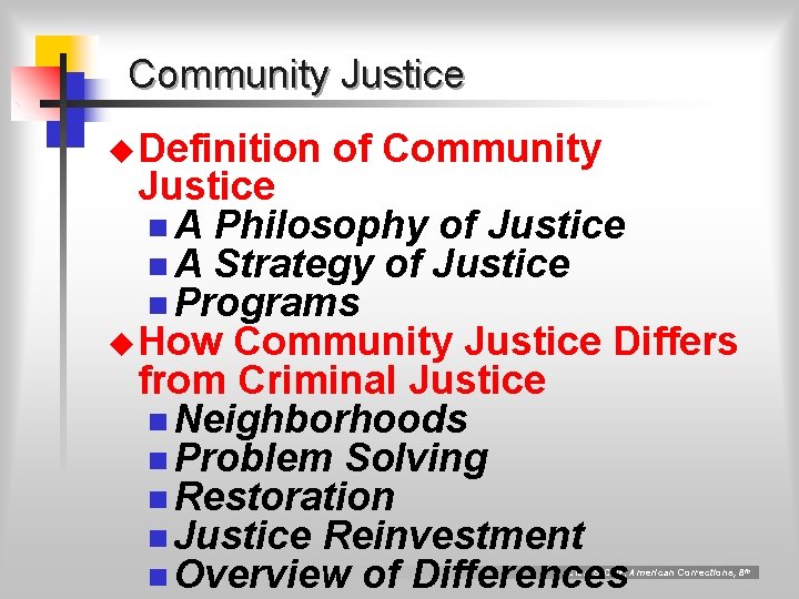 Chapter 22 Community Justice Clear Cole American Corrections