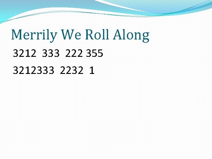 Number Tunes Hot Cross Buns 321 11112222 321