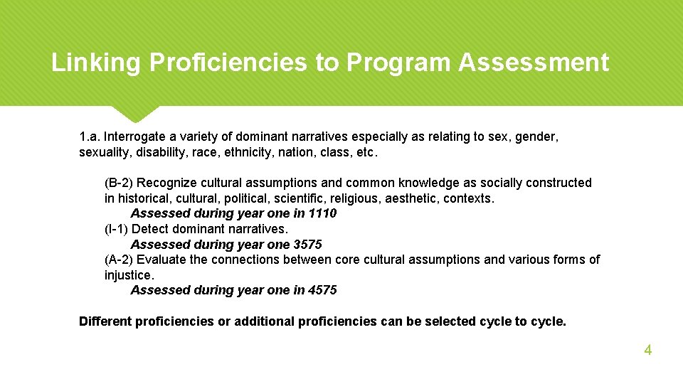 Building the Assessment Plan Steps Used to Build