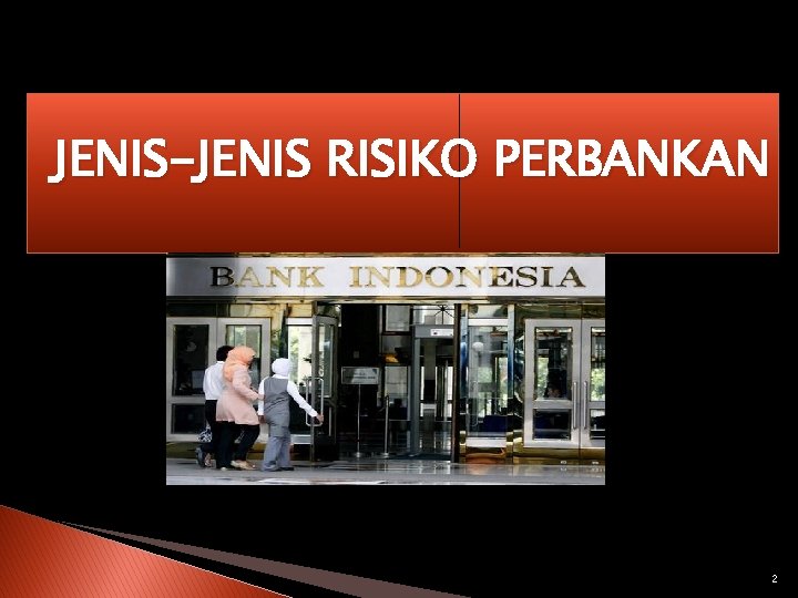 MANAJEMEN RISIKO PERBANKAN JENISJENIS RISIKO PENERAPAN RISIKO PERBANKAN