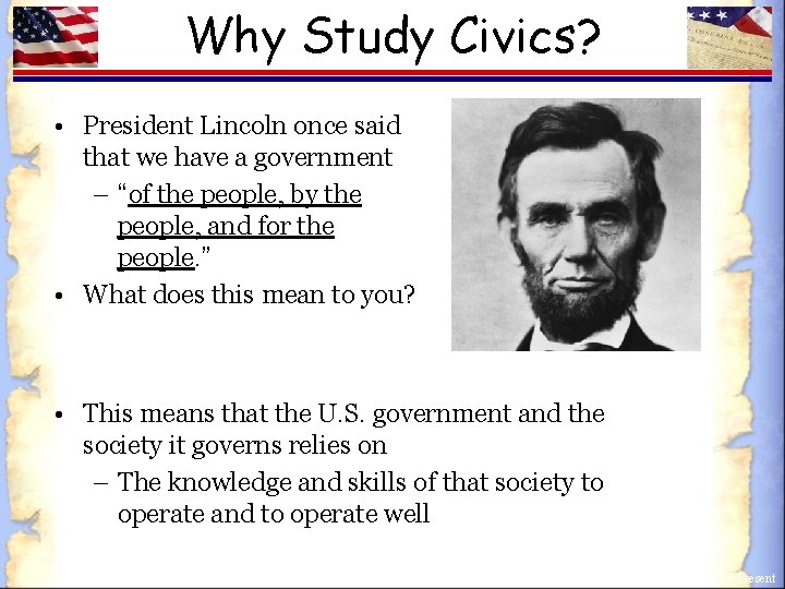 What is Civics Why it Matters Prepared by