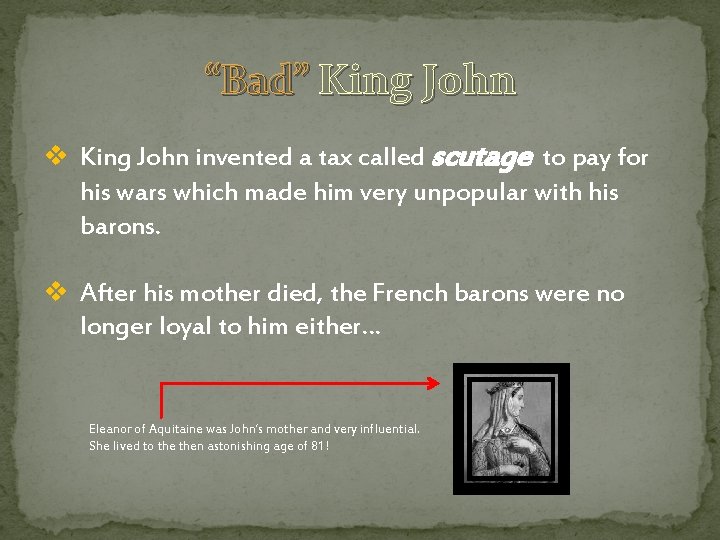 Bad King John v King John was born