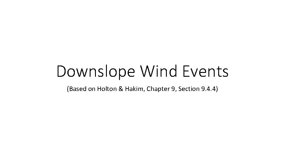 Mesoscale Dynamics Introduction Mesoscale Between synoptic scale e