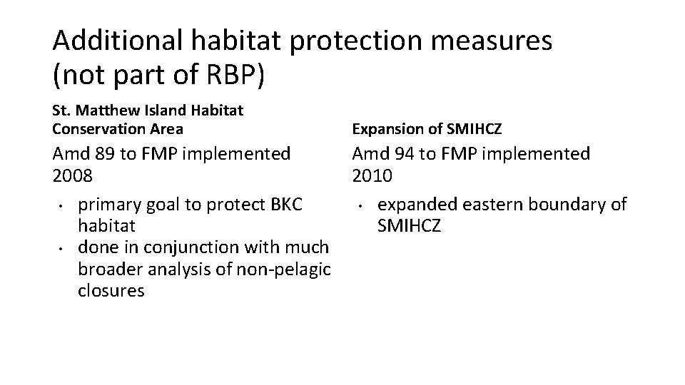Saint Matthew Blue King Crab rebuilding progress plans