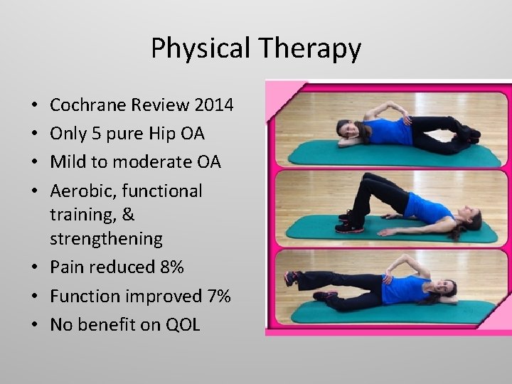 Nonop treatment Hip Osteoarthritis Whats the Evidence Paul