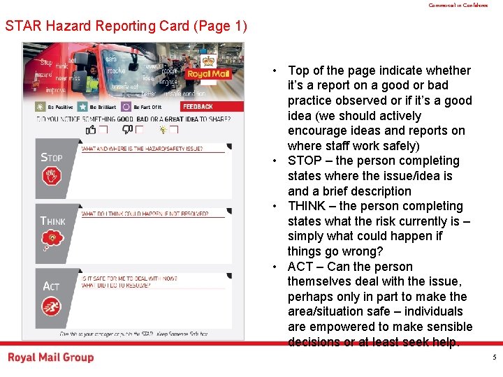Near Miss Hazard Reporting The S T A