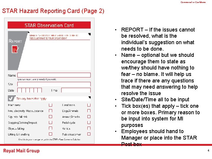 Near Miss Hazard Reporting The S T A