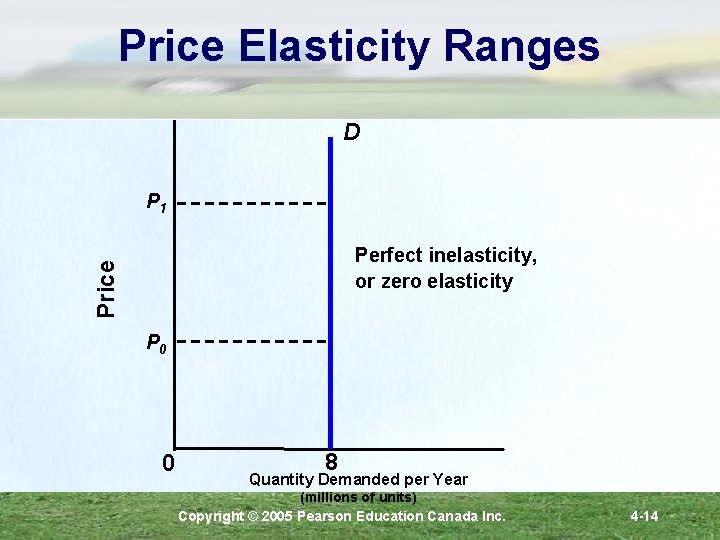 Chapter 4 Elasticity Copyright 2005 Pearson Education Canada