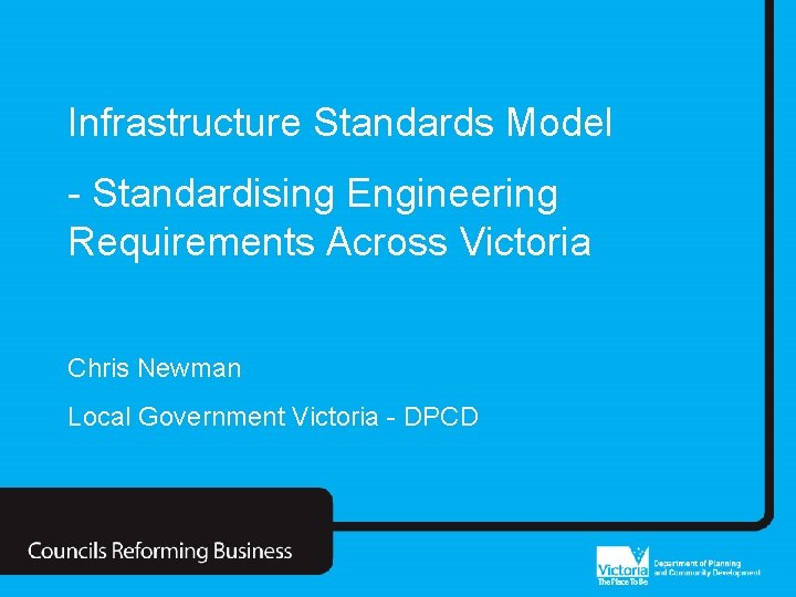 Infrastructure Standards Model Standardising Engineering Requirements ...