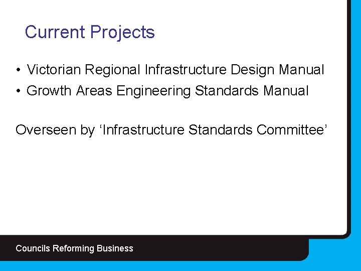 Infrastructure Standards Model Standardising Engineering Requirements ...