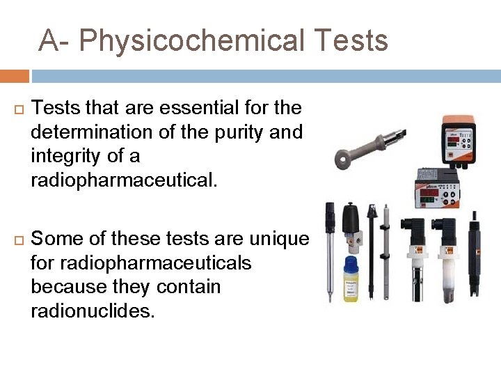 QUALITY CONTROL OF RADIOPHARMACEUTICAL S Lab 5 Quality