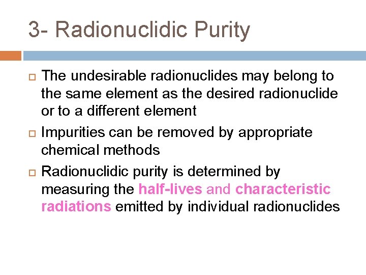 QUALITY CONTROL OF RADIOPHARMACEUTICAL S Lab 5 Quality