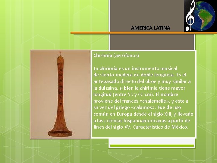 INSTRUMENTOS TRADICIONALES CHILENOS Y LATINOAMERICANOS CLASIFICACIN DE LOS
