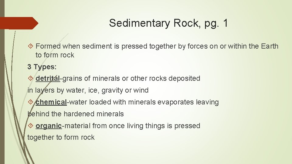 Rock Book 7 th Grade Science Objectives Identify