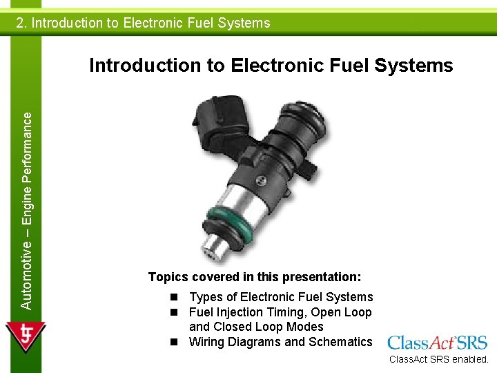 2 Introduction to Electronic Fuel Systems Automotive Engine
