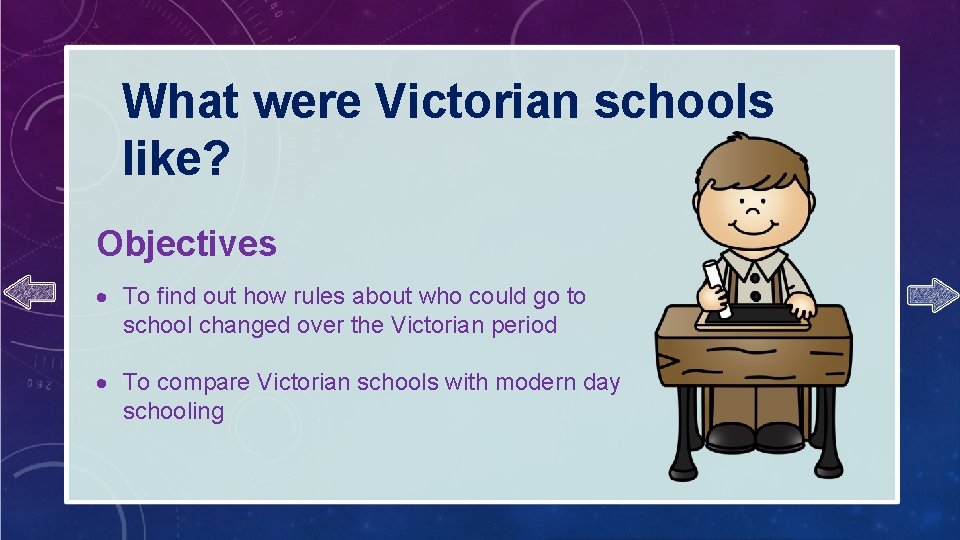 What were Victorian schools like Objectives To find