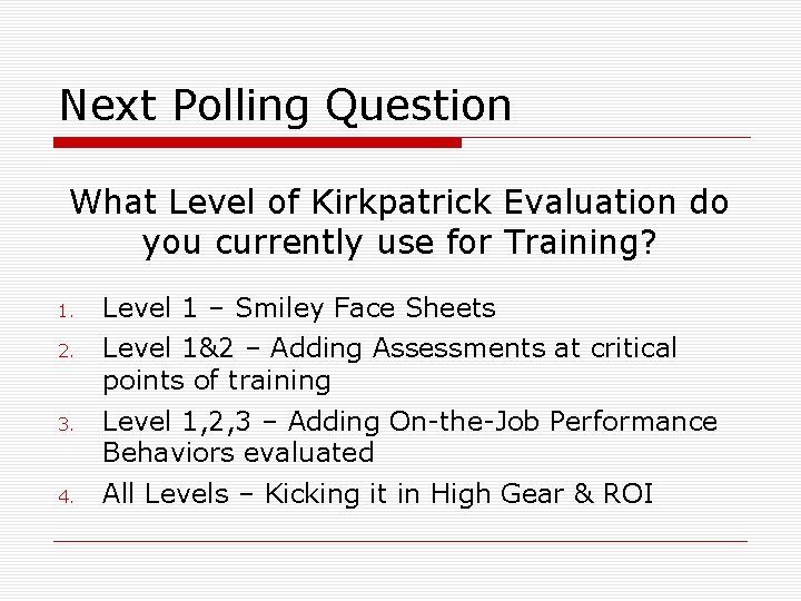 Creating a Quality Instructor Competency Program and Observation