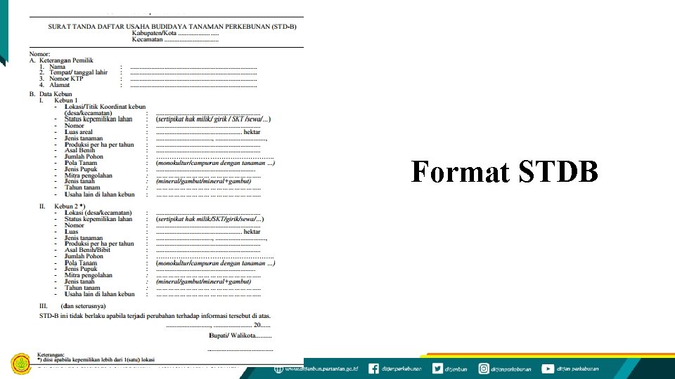 Pendataan dan Penerbitan STDB sebagai Upaya Perbaikan Tata