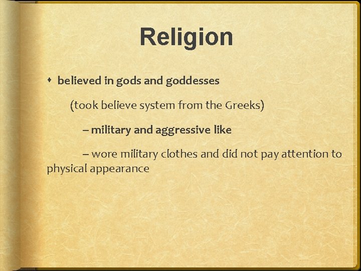 Ancient Civilizations ROMANS Mrs Thompson 6 th Grade